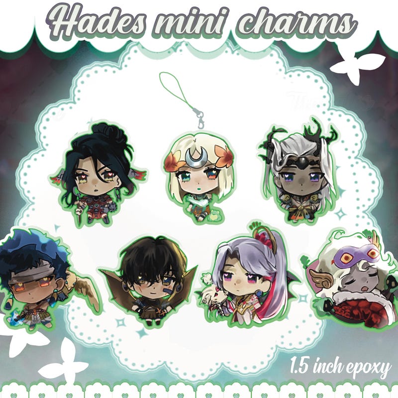 Hades Charms Keychains - Etsy UK