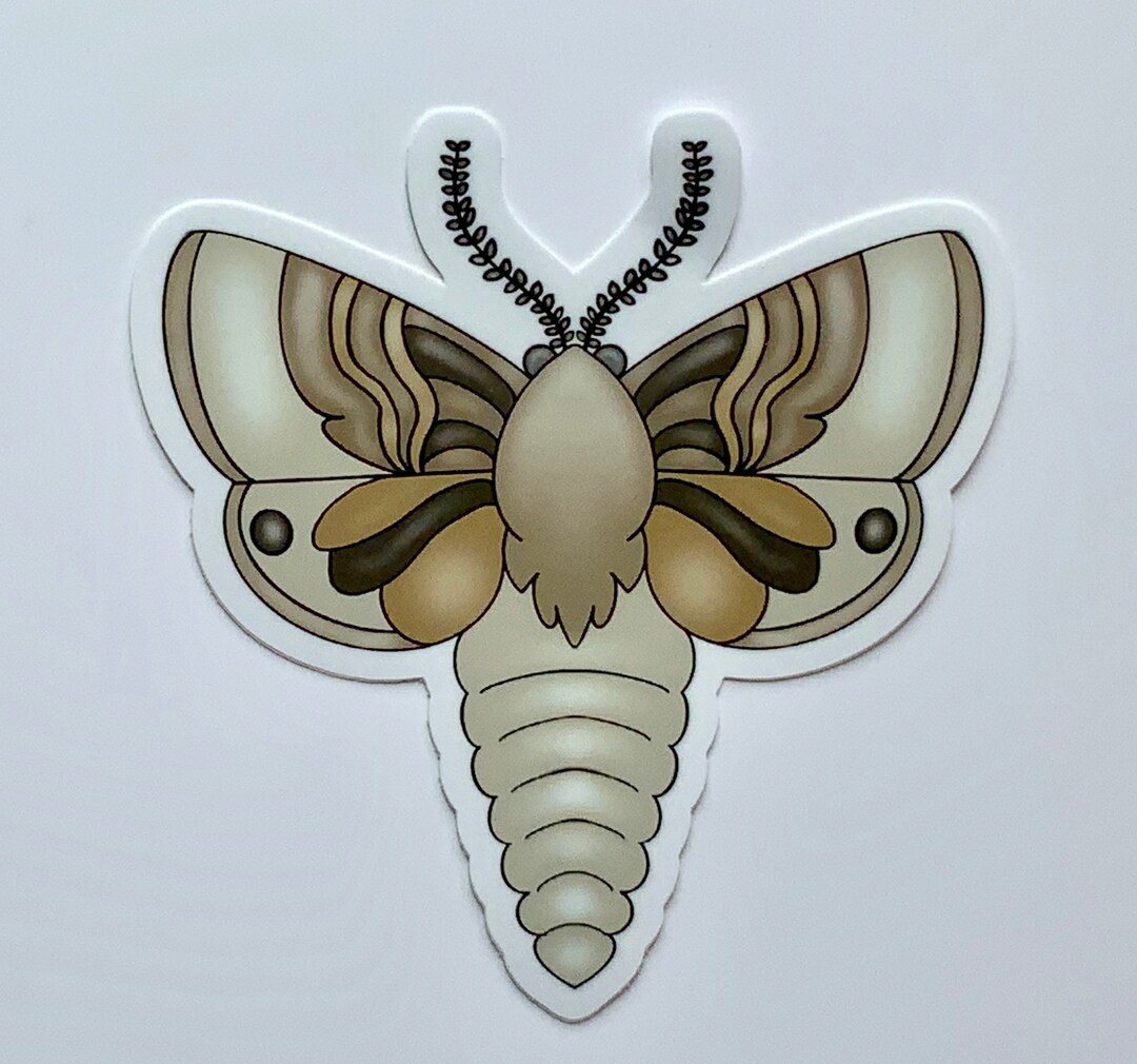 Tan Moth Sticker - Etsy