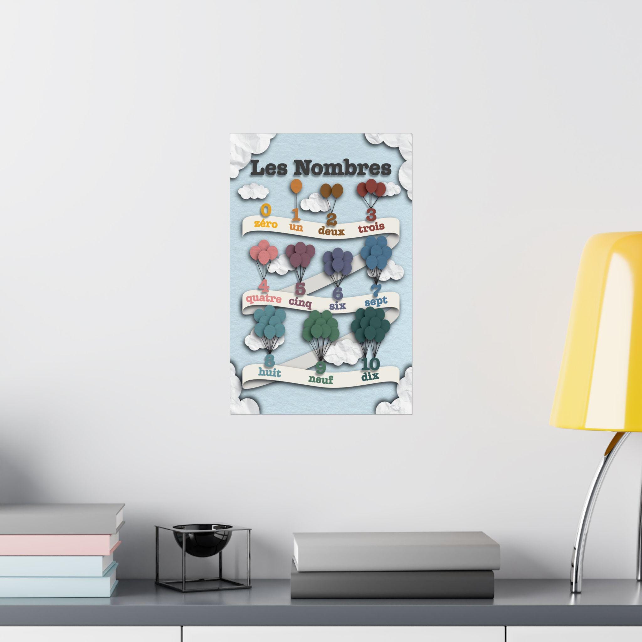 French Numbers Poster: Learn Counting 0-10, Kids Classroom Decor - Etsy
