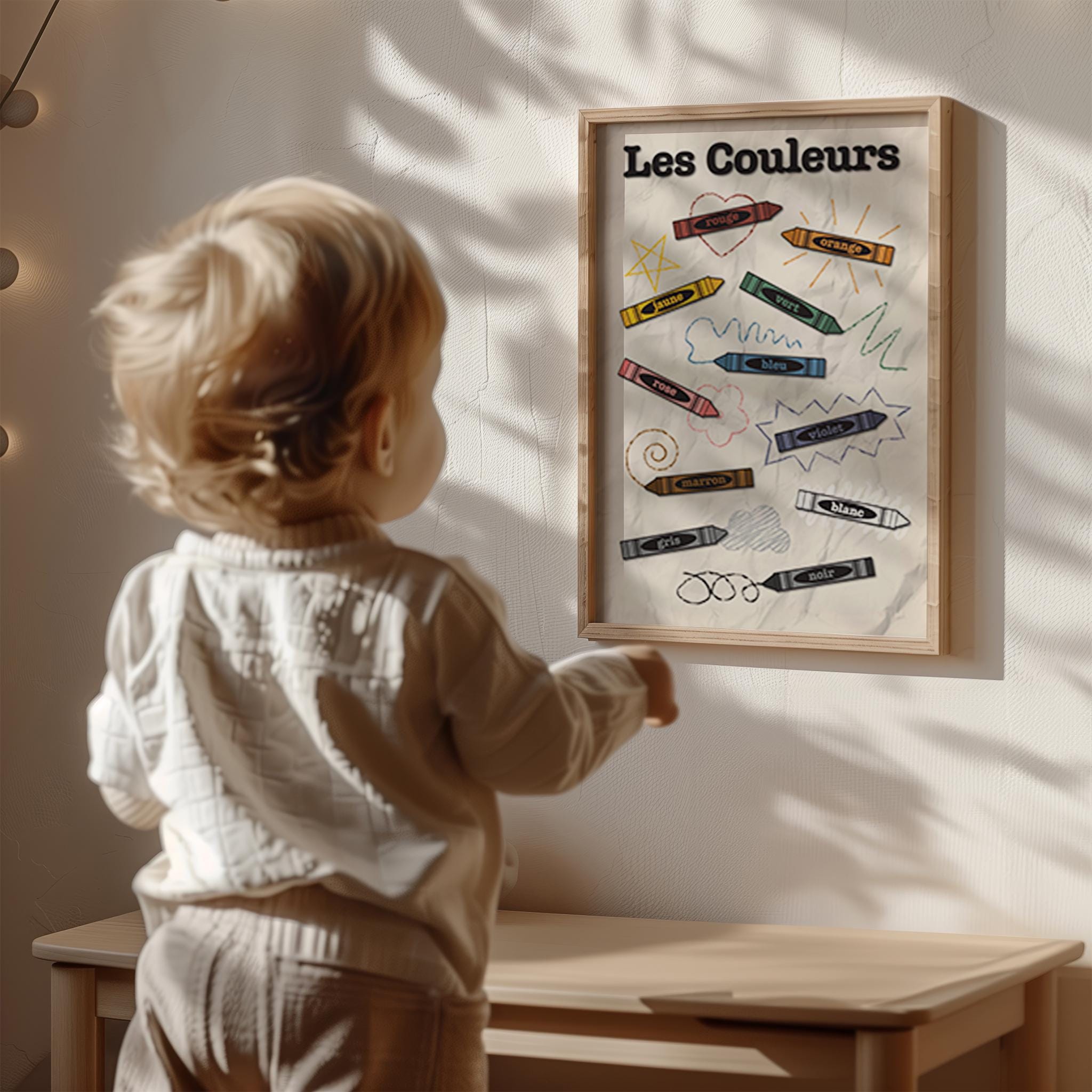 French Color Words Poster: Educational Nursery Classroom Decor - Etsy
