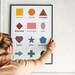 Shapes Vocabulary Poster: Colorful Classroom Decor (digital Download ...