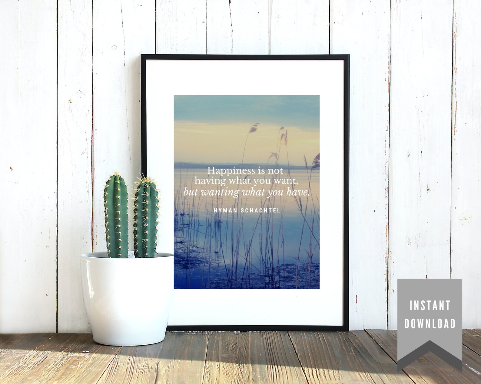 Hyman Schachtel Quote - "happiness is Not Having What You Want, but ...