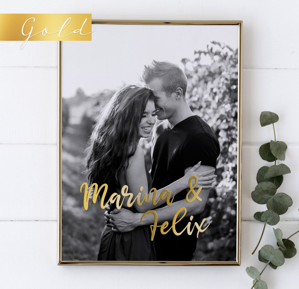 Personalized poster Couple's shoot gift with | Etsy