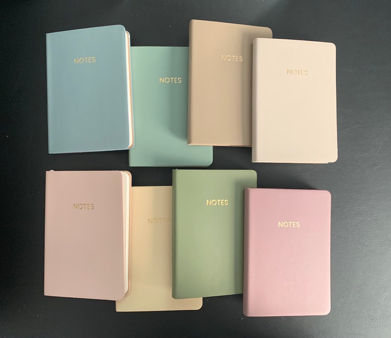 Pastel Soft Cover Notebook Notepad PU Leather Cover Portable - Etsy