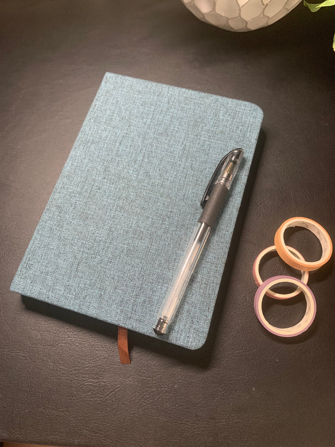 7.5x5 Soft Linen Notebook hardcover Fabric cover notebook | Etsy