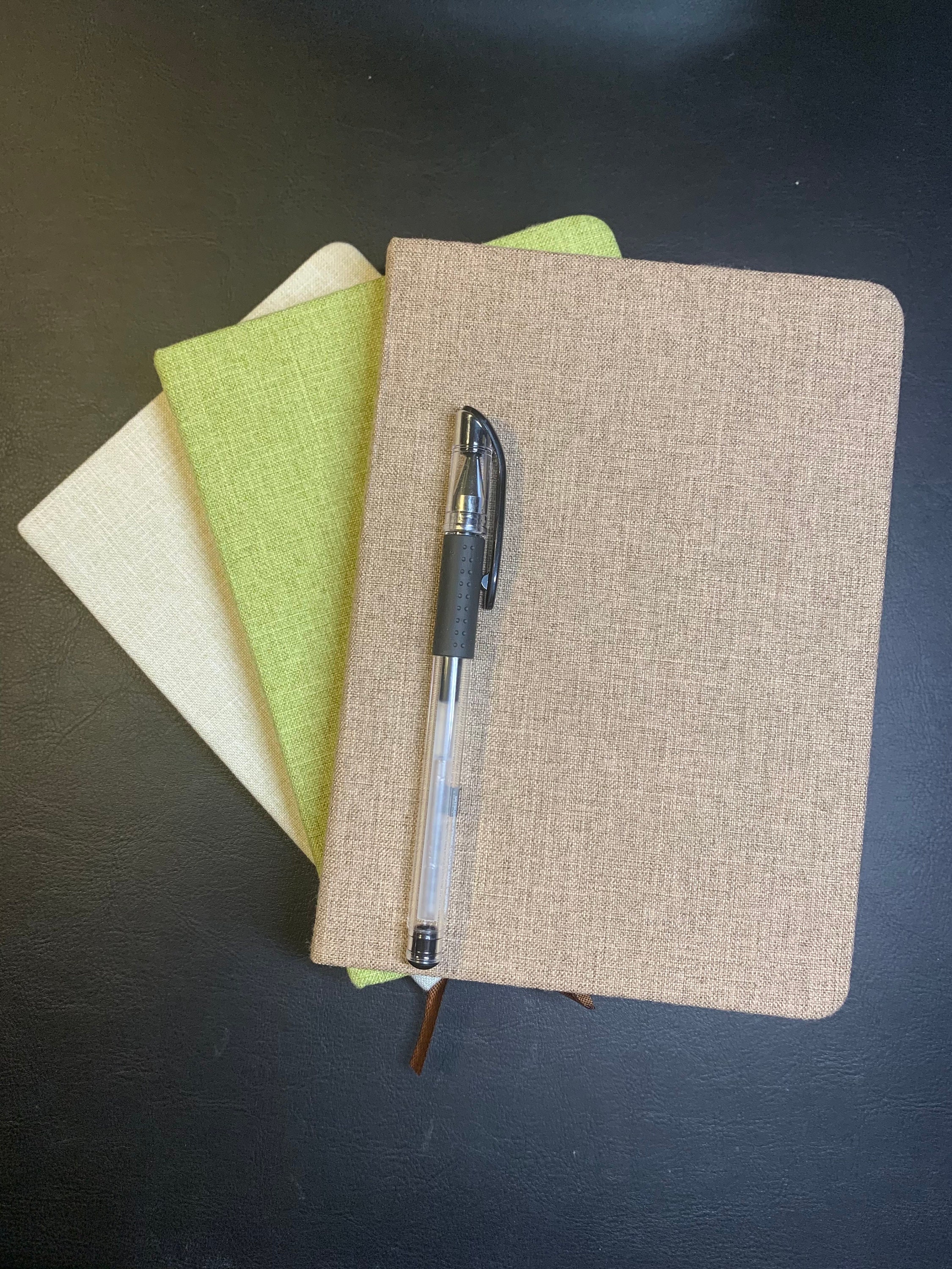 7.5x5 New Linen Notebook Lined and Blank Pages Stationary - Etsy