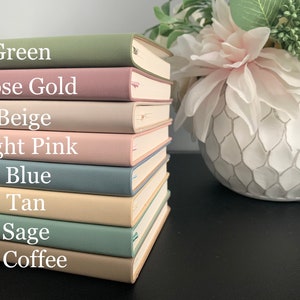 Pastel Soft Cover Notebook, Notepad PU Leather Cover, Portable Diary ...