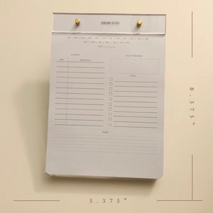 Acrylic To-do List Notepad Notepad for Desk Daily Planning, Office ...
