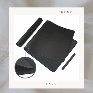 Desk Mat Protective Desk Cover, Mouse Pad, Gaming Waterproof PU Leather ...