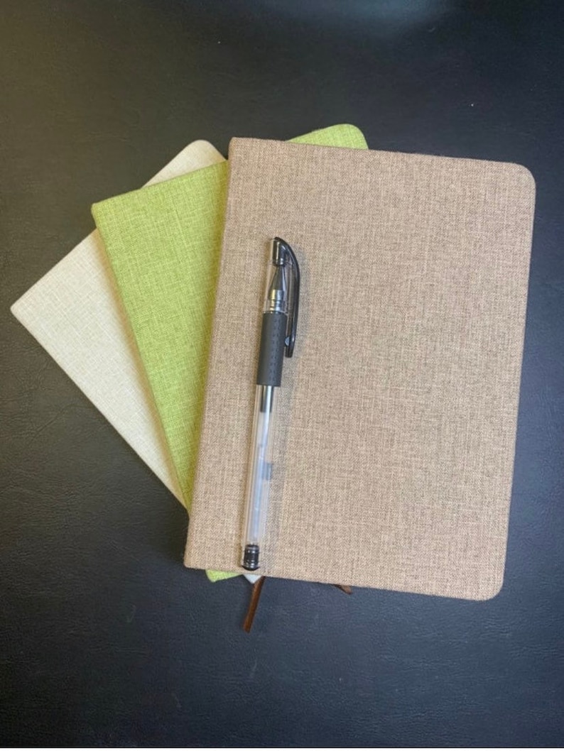 7.5x5 Soft Linen Notebook Hardcover Fabric Cover Notebook - Etsy