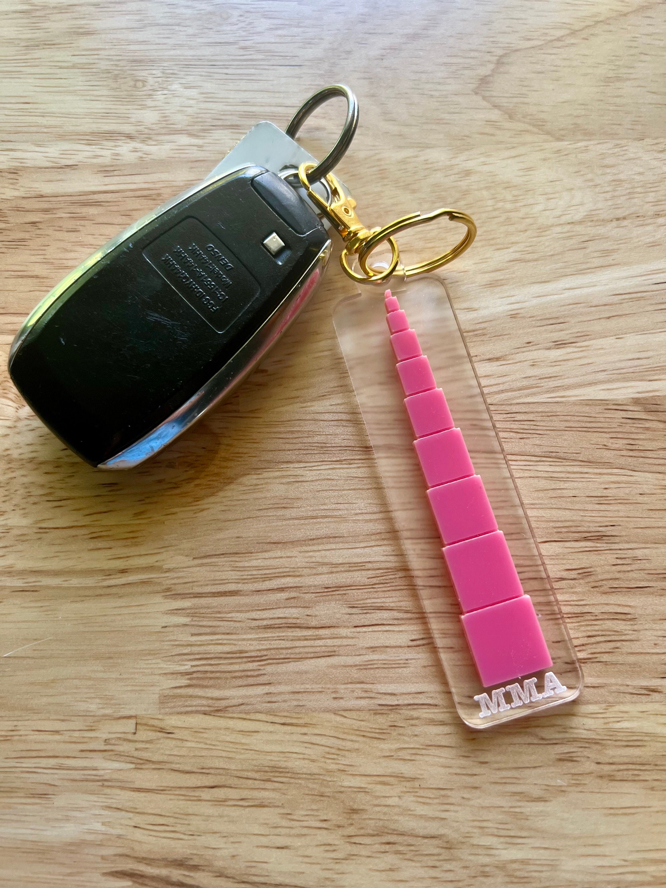 Montessori Pink Tower Keychain Perfect Teacher Appreciation Gift - Etsy