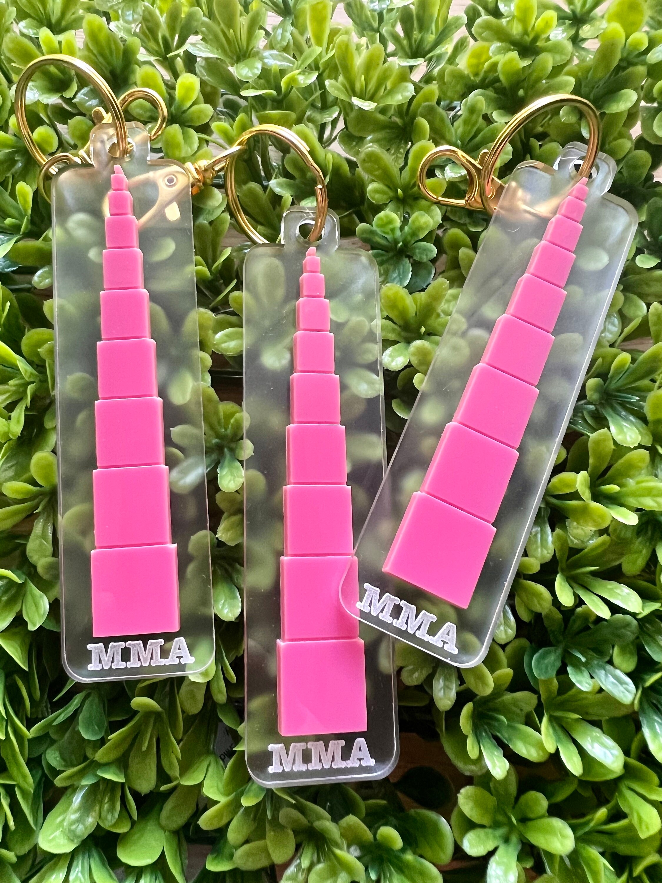 Montessori Pink Tower Keychain Perfect Teacher Appreciation Gift - Etsy