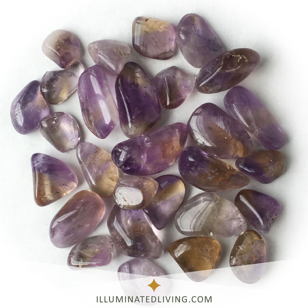 Ametrine Tumbled Pocket Stone, Polished Stones, Crystal Grid Essentials ...