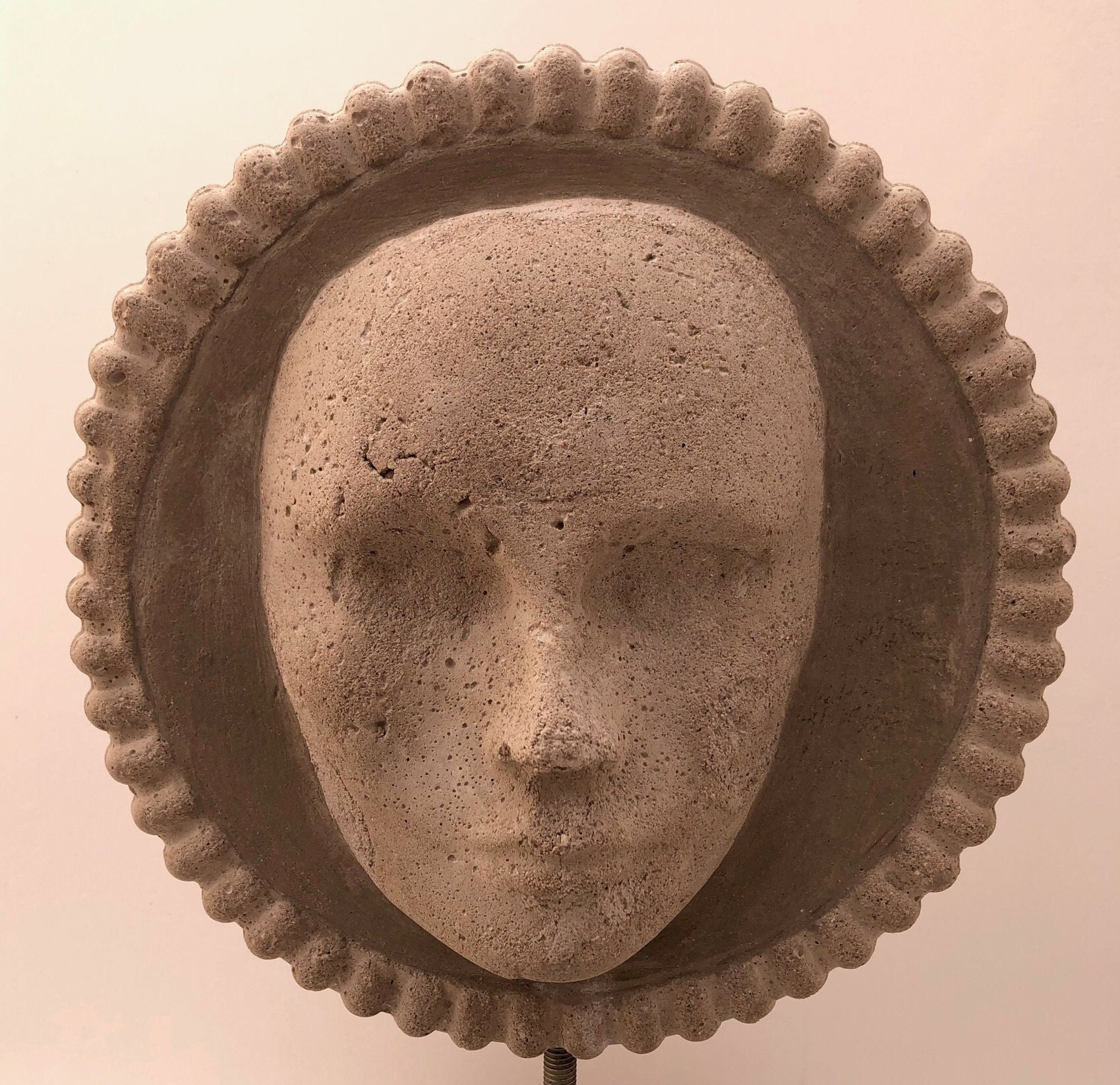 Face Sculpture/concrete Totem Sculpture Art/abstract Sedona Totem ...