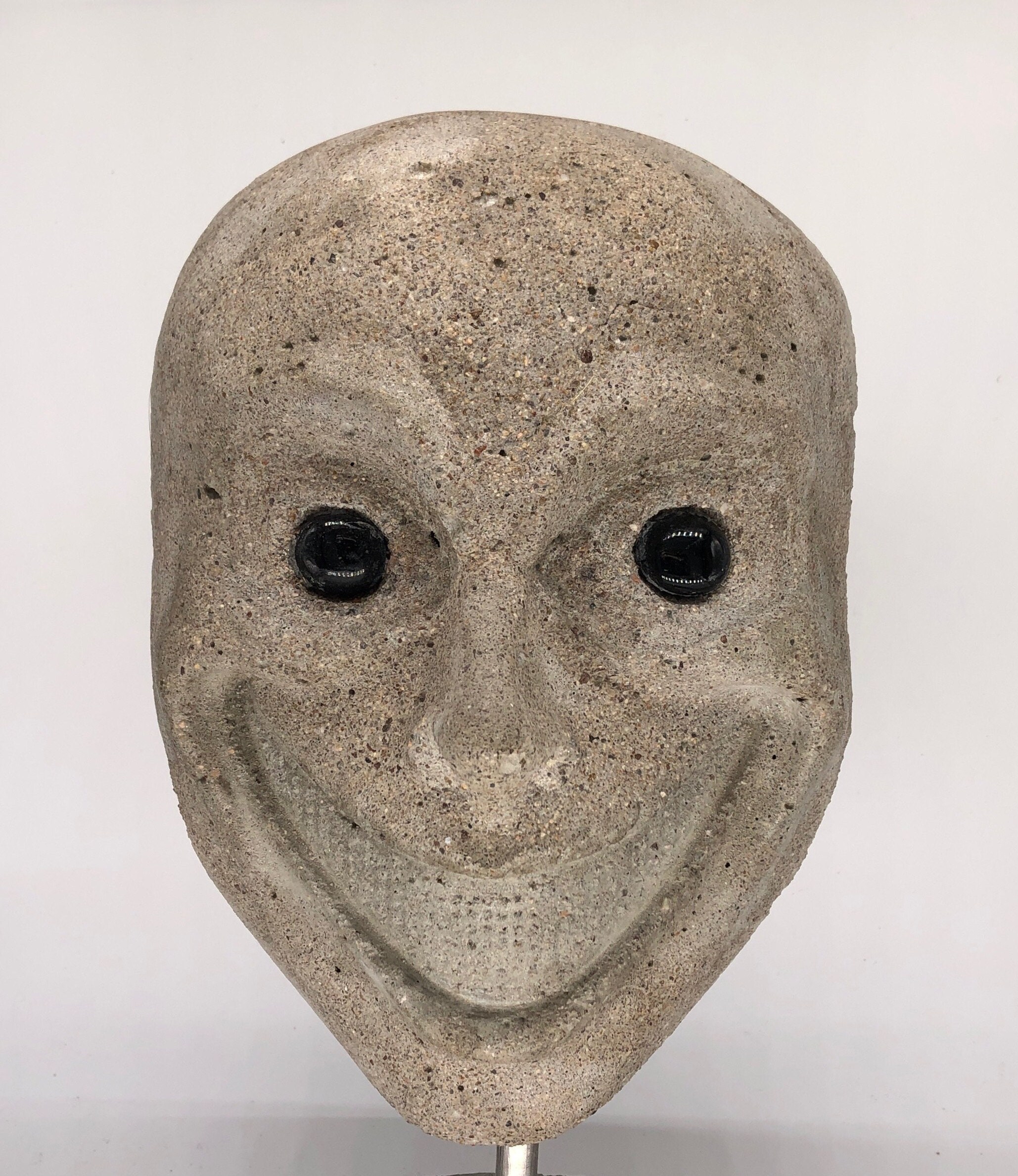 Concrete Face Sculpture/concrete Wall Art/totem Face Sculpture Art ...