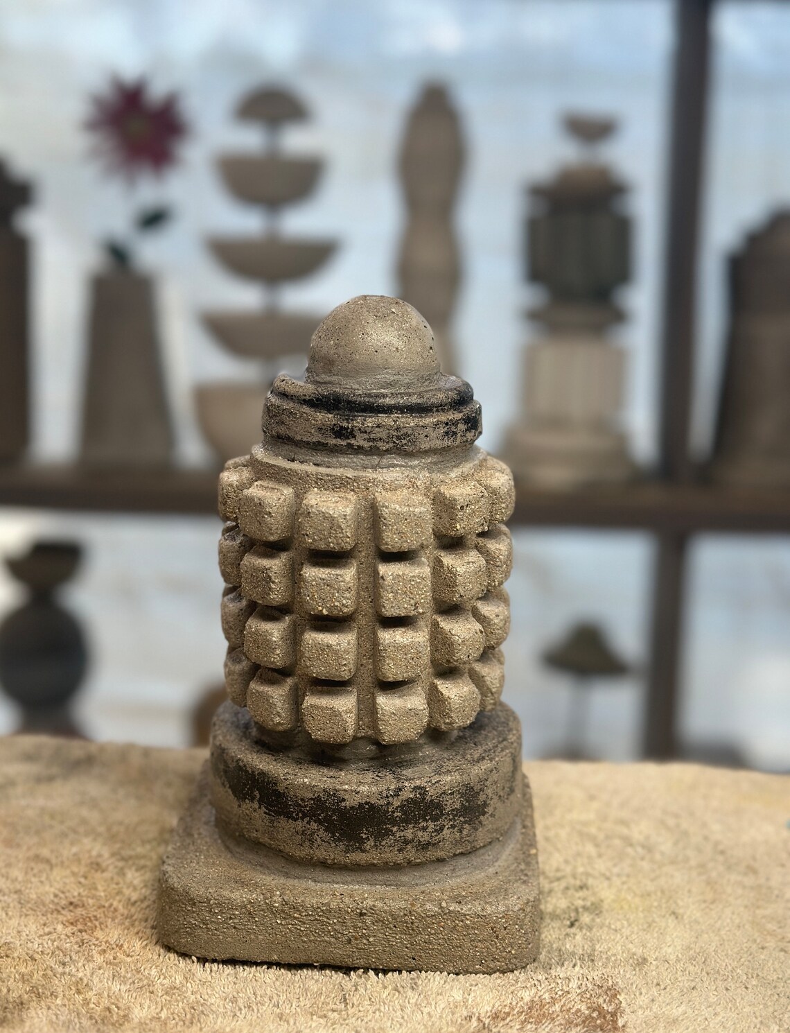 Architectural Concrete Totem/cubist Totem/tabletop Concrete Totem ...
