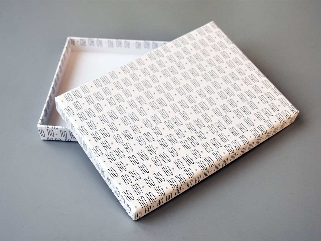 White-black-gold A5 Box / Gift Box / Photo Box FULL SURFACE - Etsy