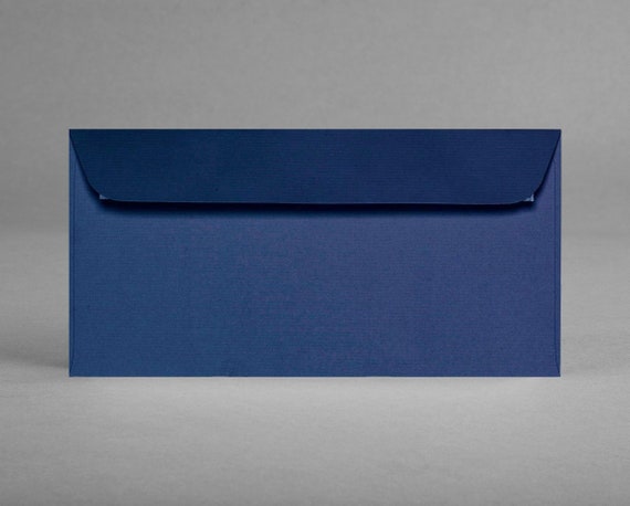 Set of 5 Dark Blue Envelopes Unlined DIN Long C6 Ribbed - Etsy UK