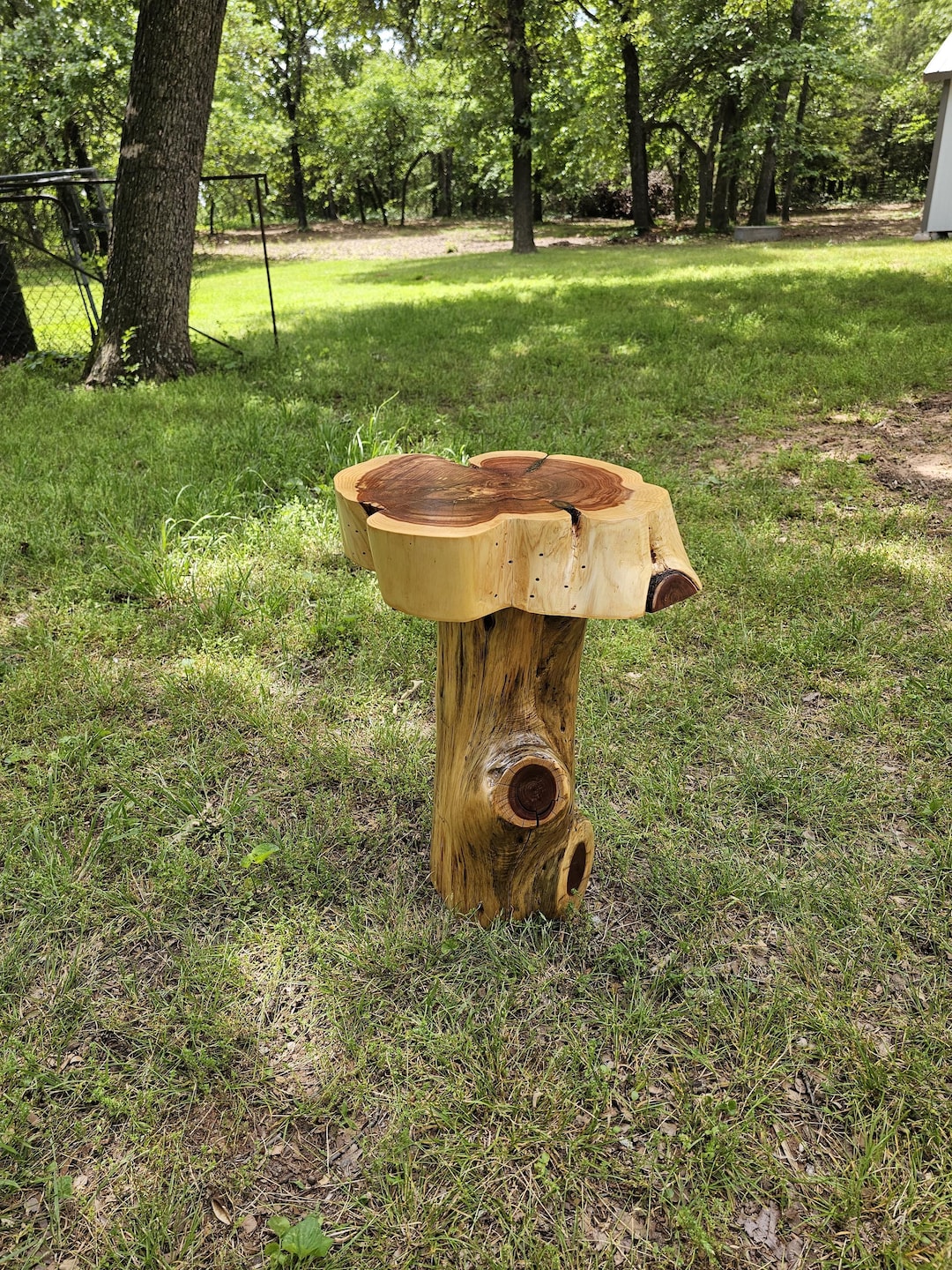 Live Edge Eastern Red Cedar Stump End Table/nightstand. Please Check ...