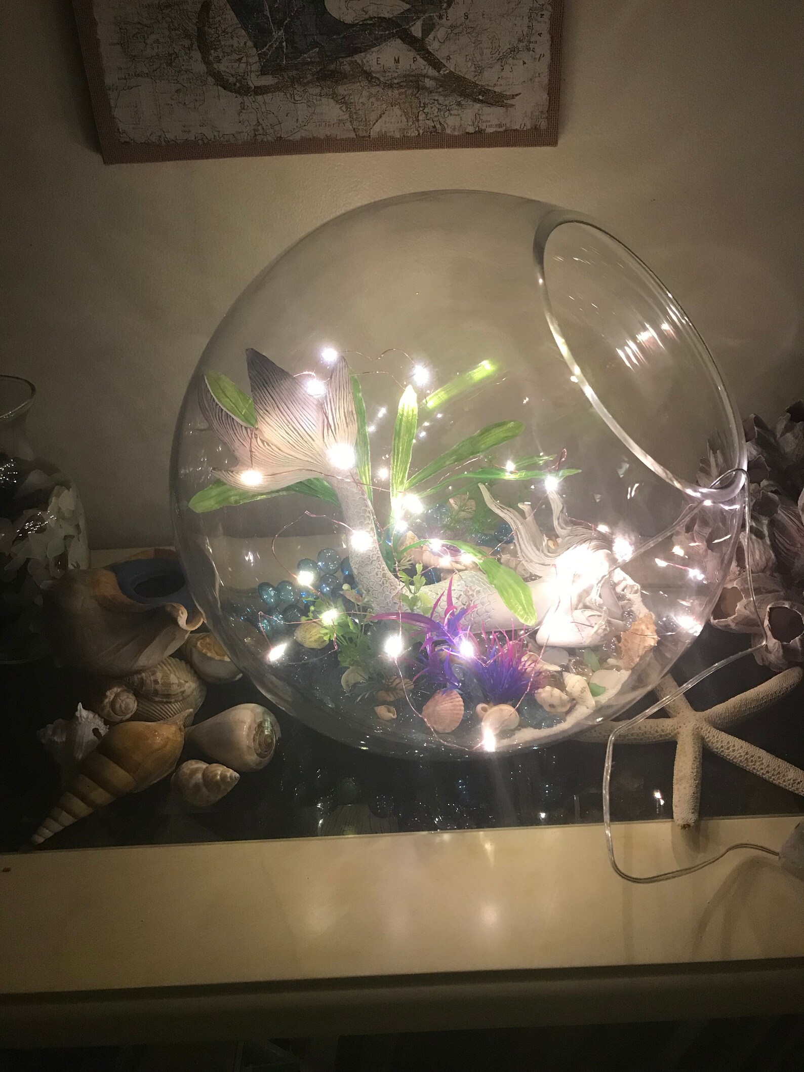 Mermaid Aquarium With Lighting - Etsy