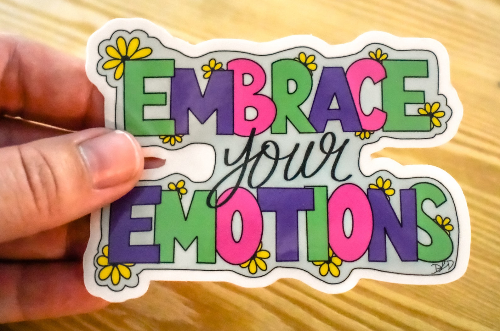 Embrace Your Emotions Sticker Mental Health Stickers - Etsy