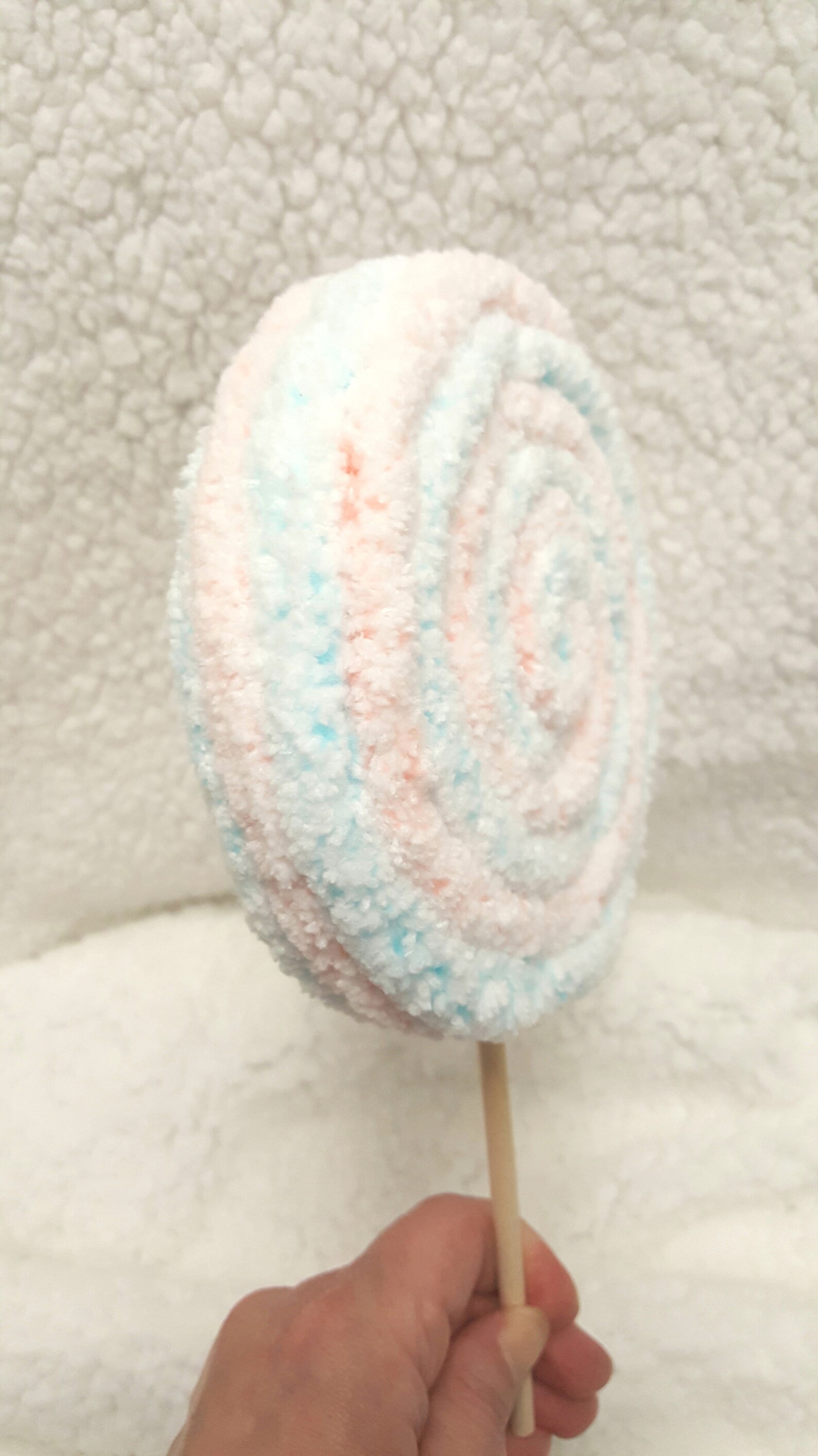 Easter/spring Yarn Lollipop Wreath Attachment/embellishment, Turquoise ...