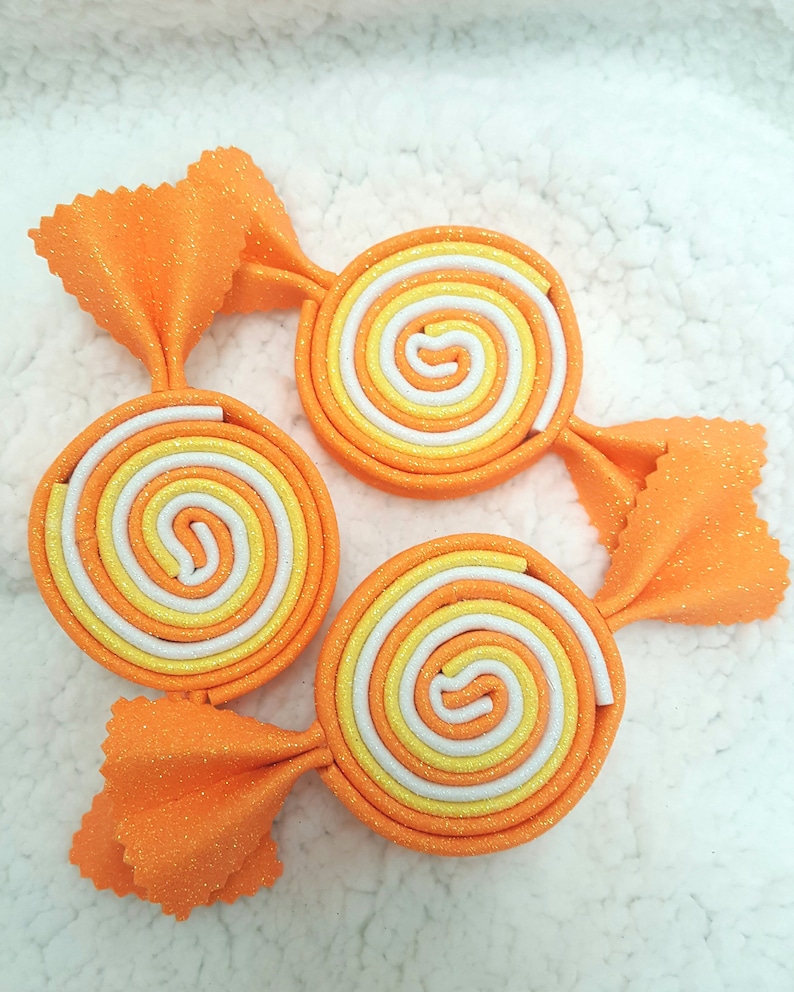 Halloween Fake Glitter Foam Candy Candy Corn Theme Decor - Etsy