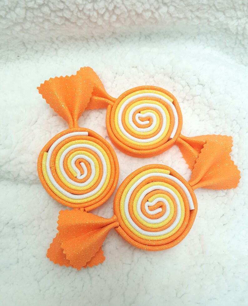 Halloween Fake Glitter Foam Candy Candy Corn Theme Decor - Etsy