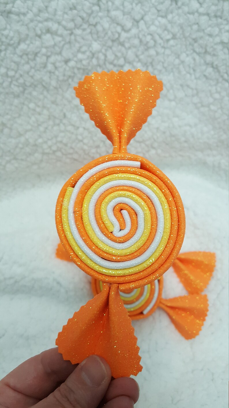 Halloween Fake Glitter Foam Candy Candy Corn Theme Decor - Etsy