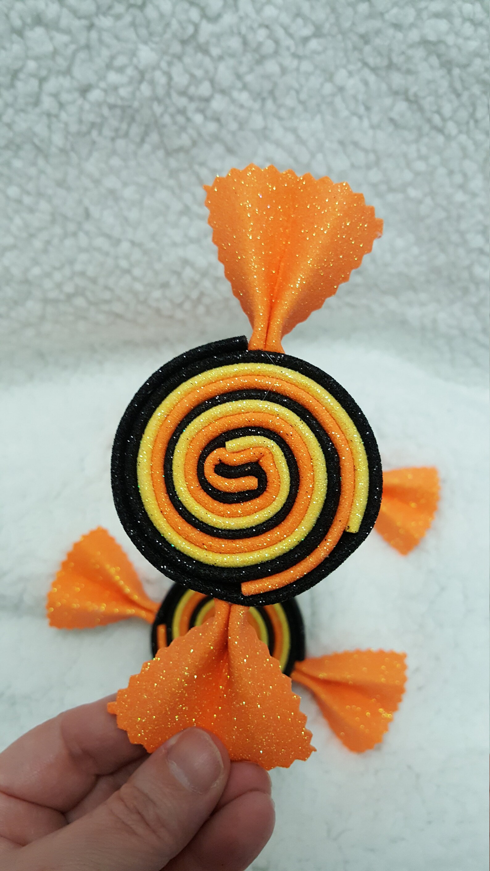Halloween Fake Glitter Foam Candy or Pops, Spooky Theme Decor, Basket ...