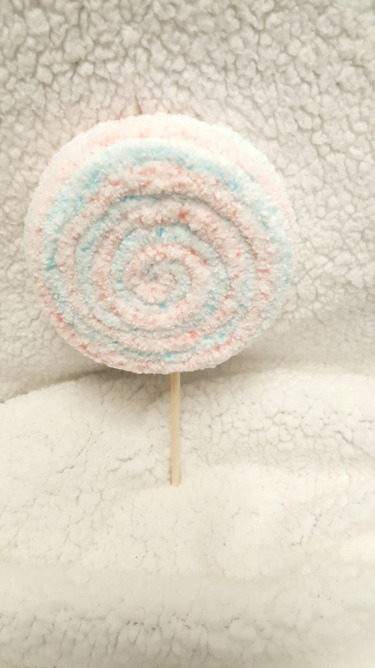 Easter/spring Yarn Lollipop Wreath Attachment/embellishment, Turquoise ...