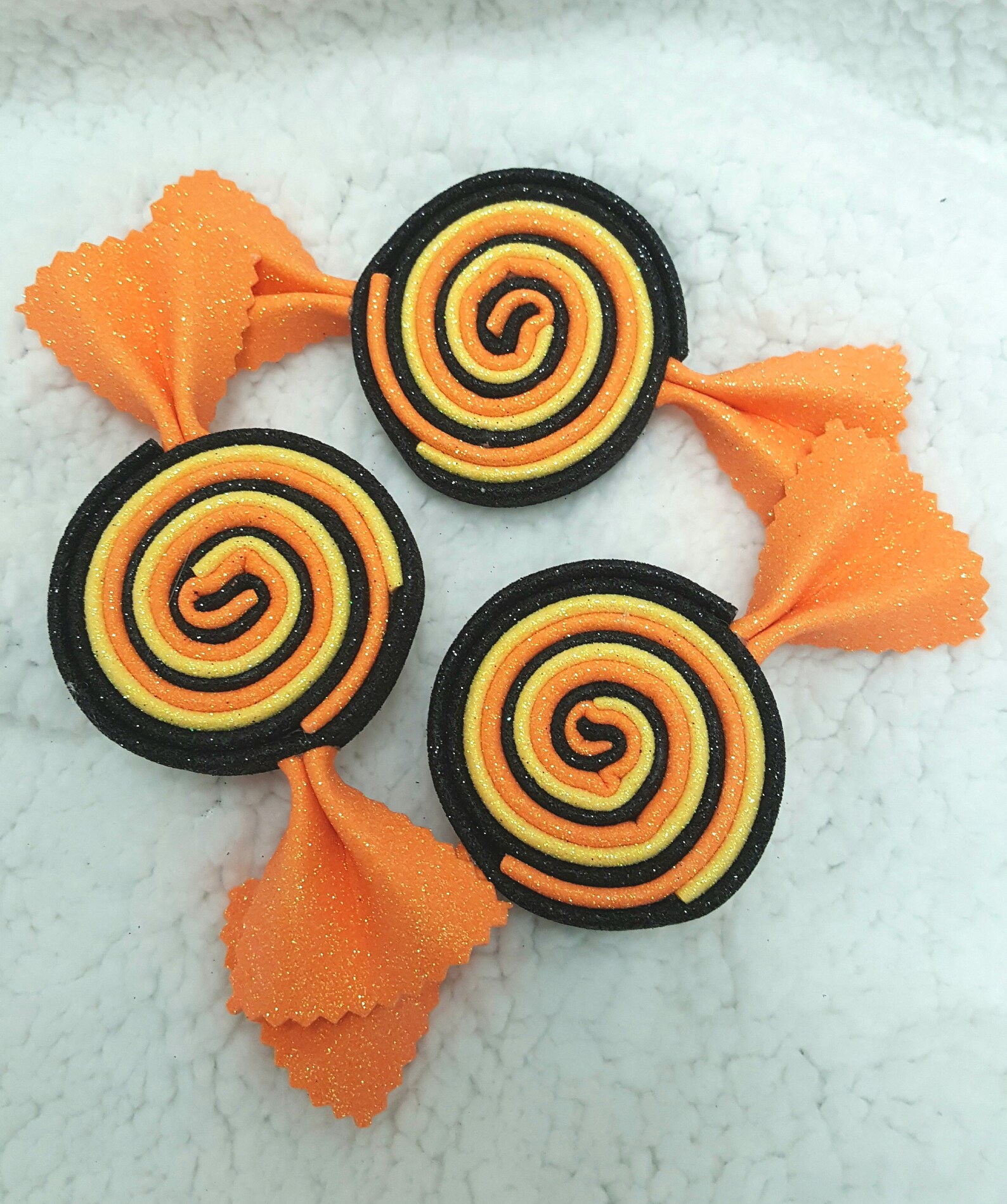 Halloween Fake Glitter Foam Candy or Pops, Spooky Theme Decor, Basket ...