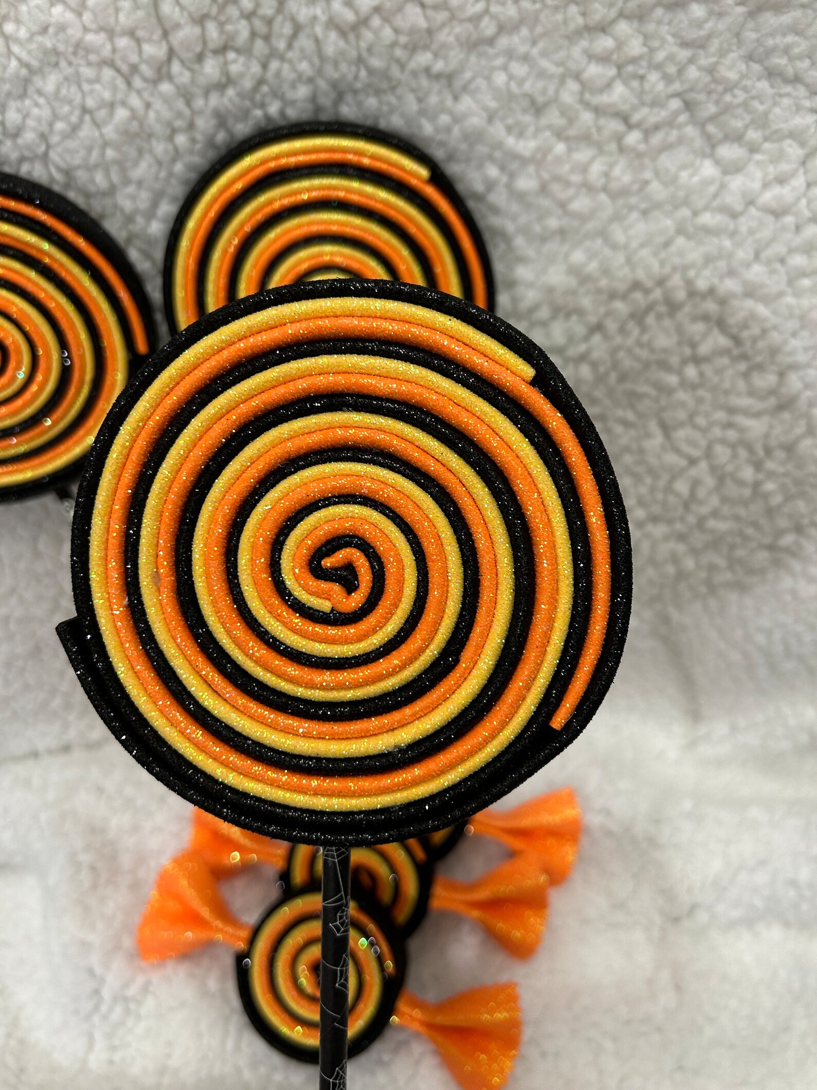 Halloween Fake Glitter Foam Candy or Pops, Spooky Theme Decor, Basket ...