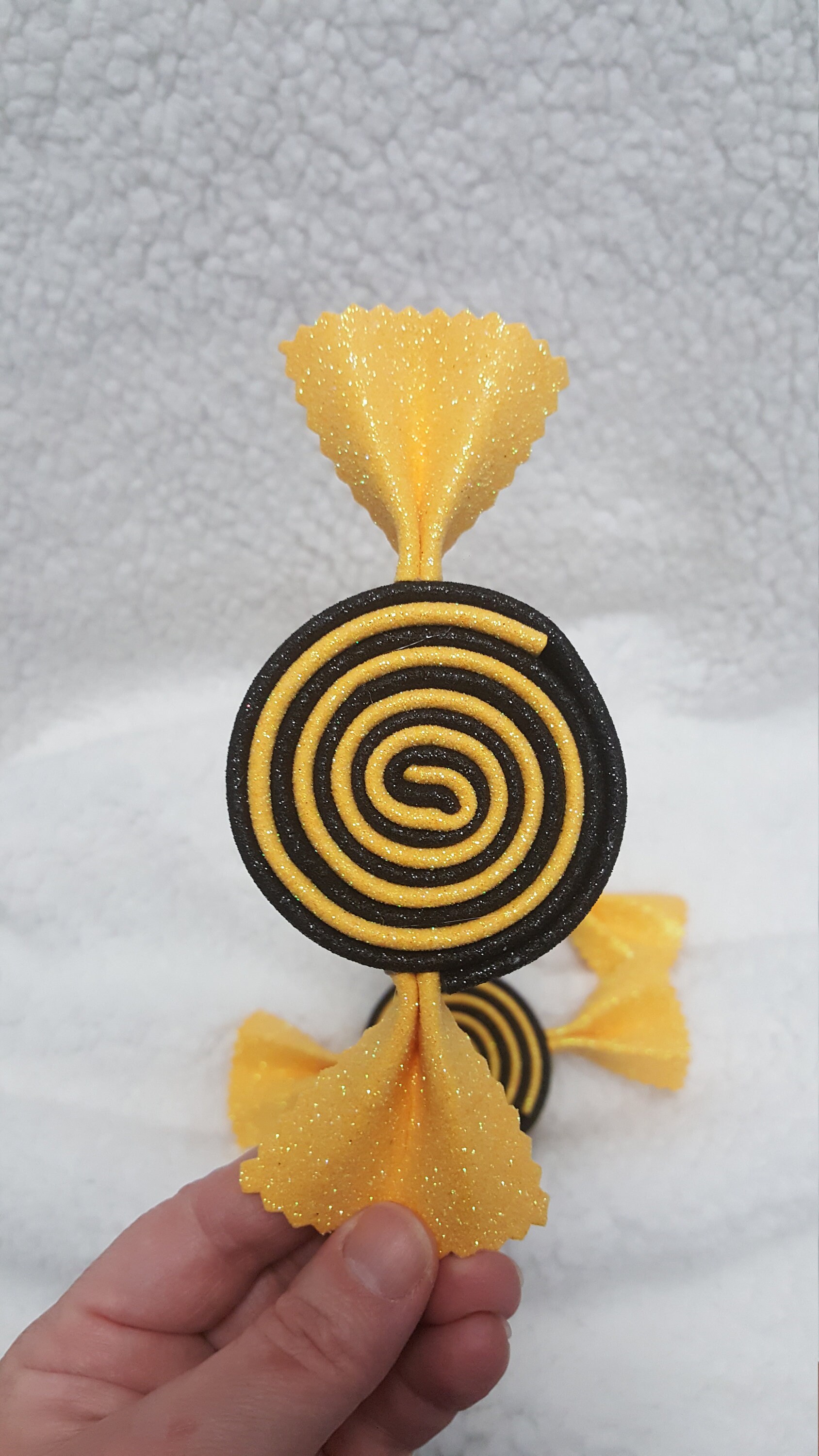 Bumble Bee Glitter Foam Candy Spring/summer Decor Yellow and - Etsy