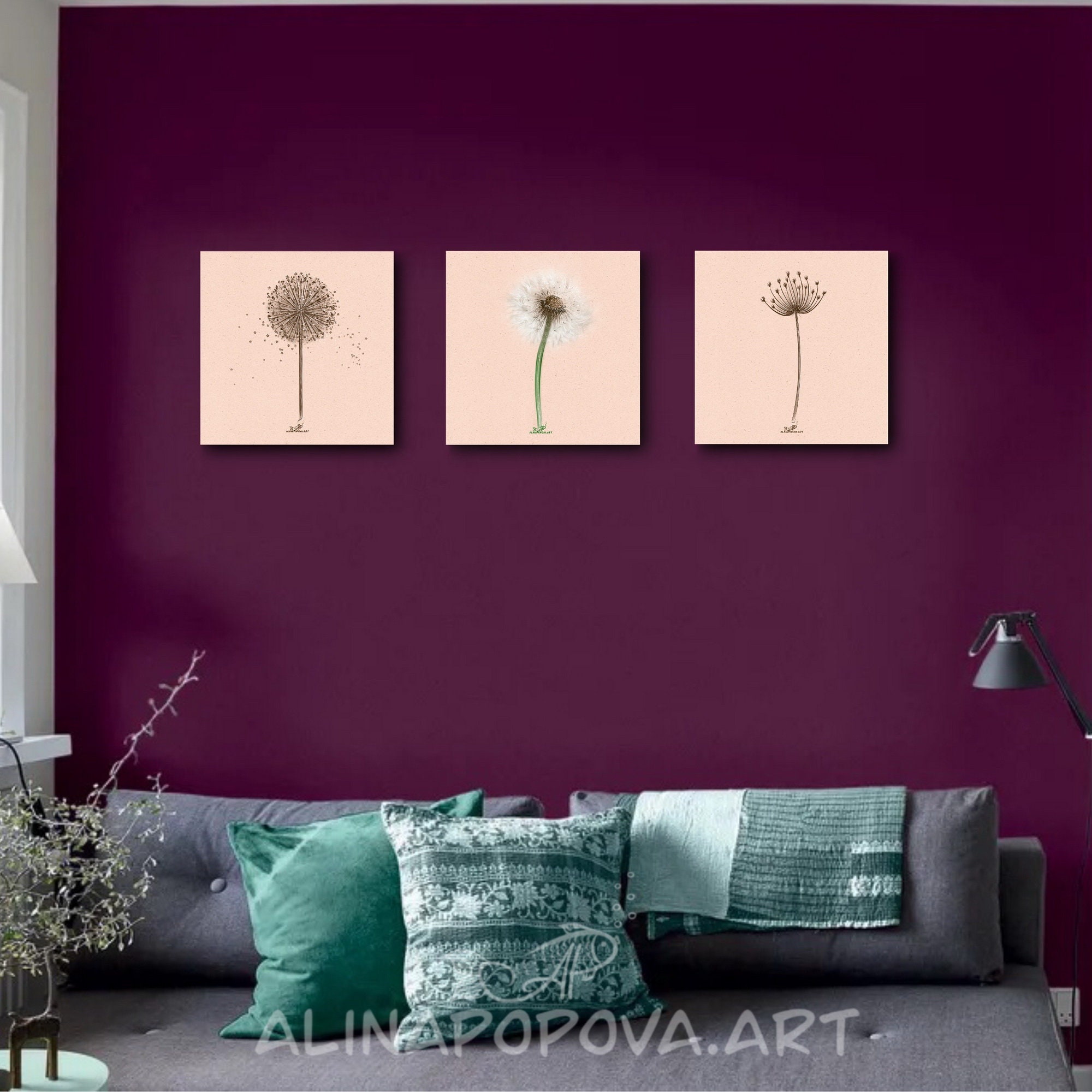 Dry Cow Parsnip, Plant, Floral Printable Wall Art, Graphic Botanical ...