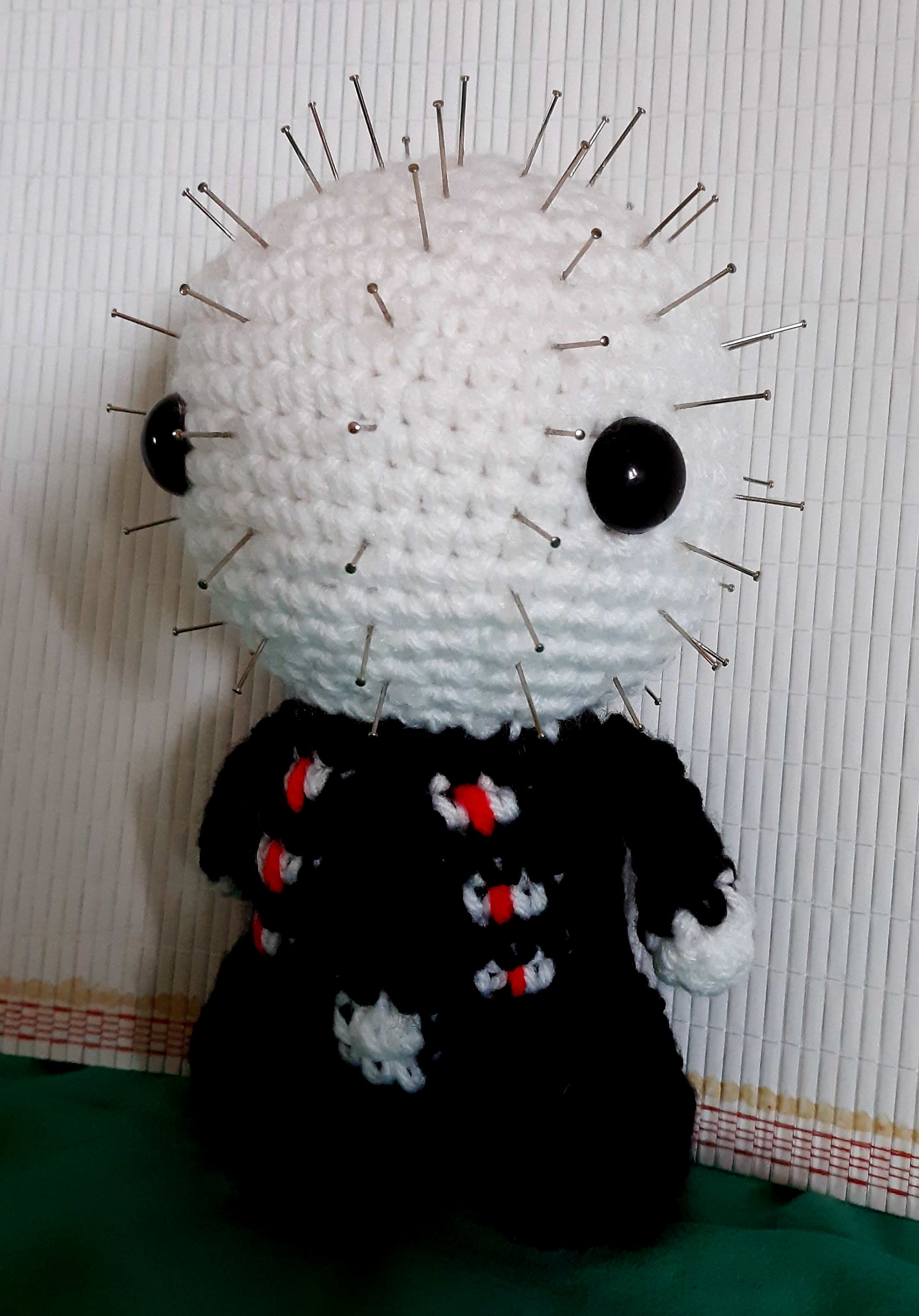 Hellraiser PinHead Cenobite Amigurumi Muñeca de peluche - Etsy España