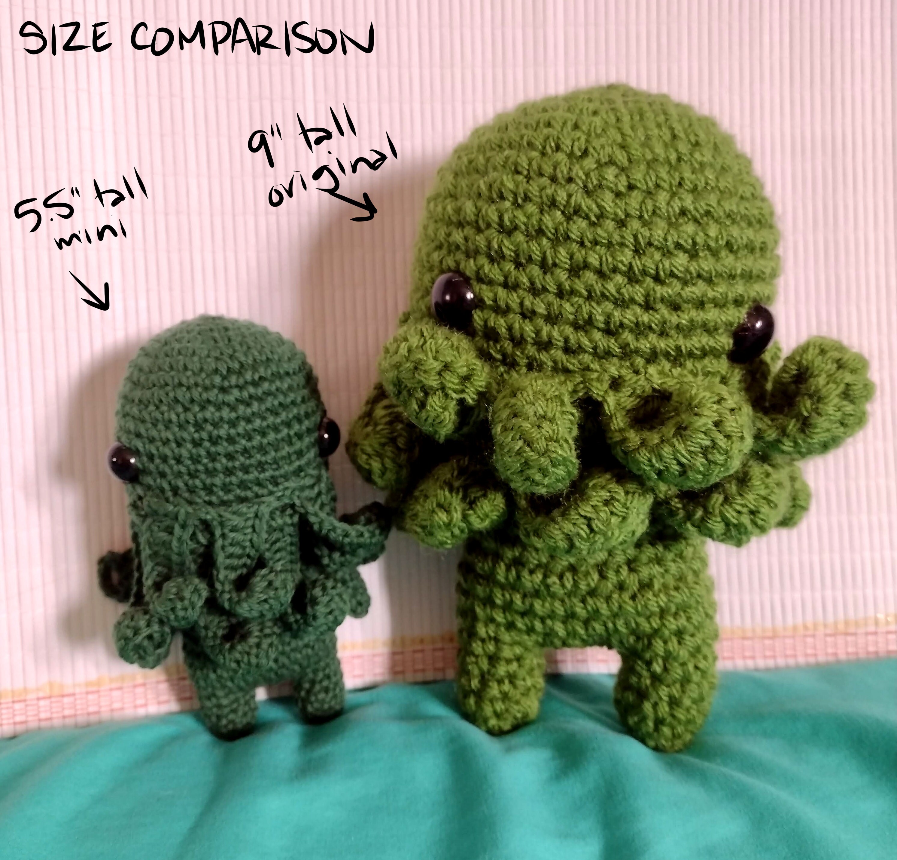 Mini Cthulhu Amigurumi muñeca rellena de juguete de ganchillo - Etsy España