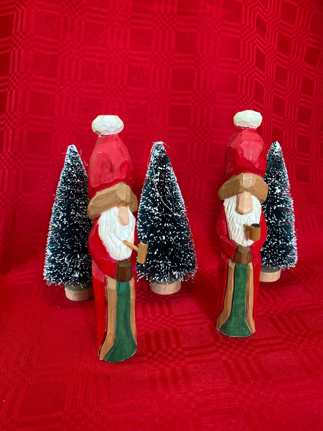 Hand Carved Santa - Etsy