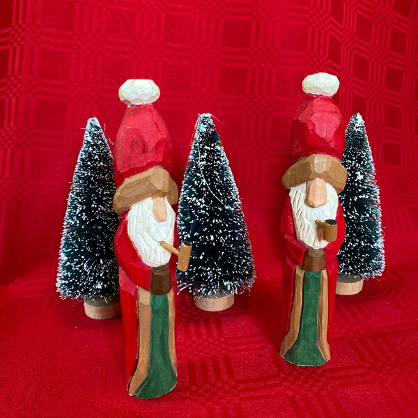 Carved Santa - Etsy