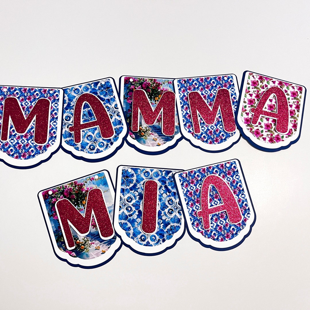 Mamma Mia Banner - Mamma Mia Bachelorette Party - Mamma Mia Bridal ...
