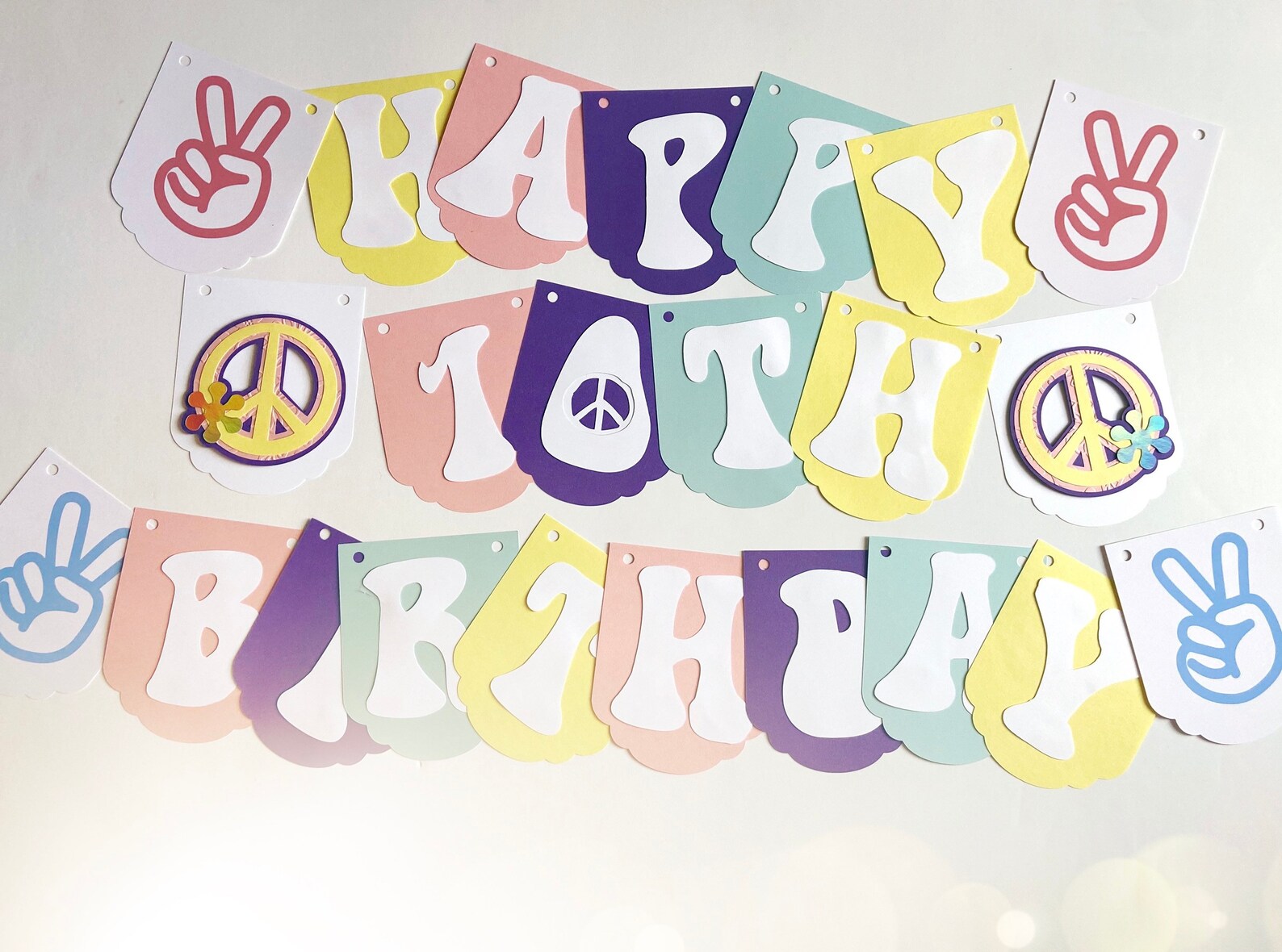 Peace Out Single Digits Birthday Hippie Party Hippie - Etsy