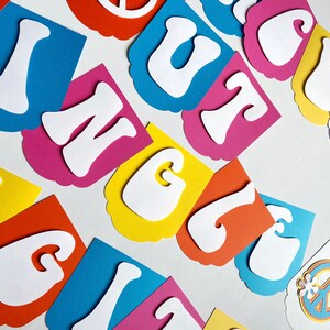 Peace Out Single Digits Banner - Hippie Party - Hippie Banner - Groovy ...