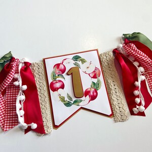 Apple of My Eye Birthday, Apple Themed Birthday, Apple Banner, Apple ...