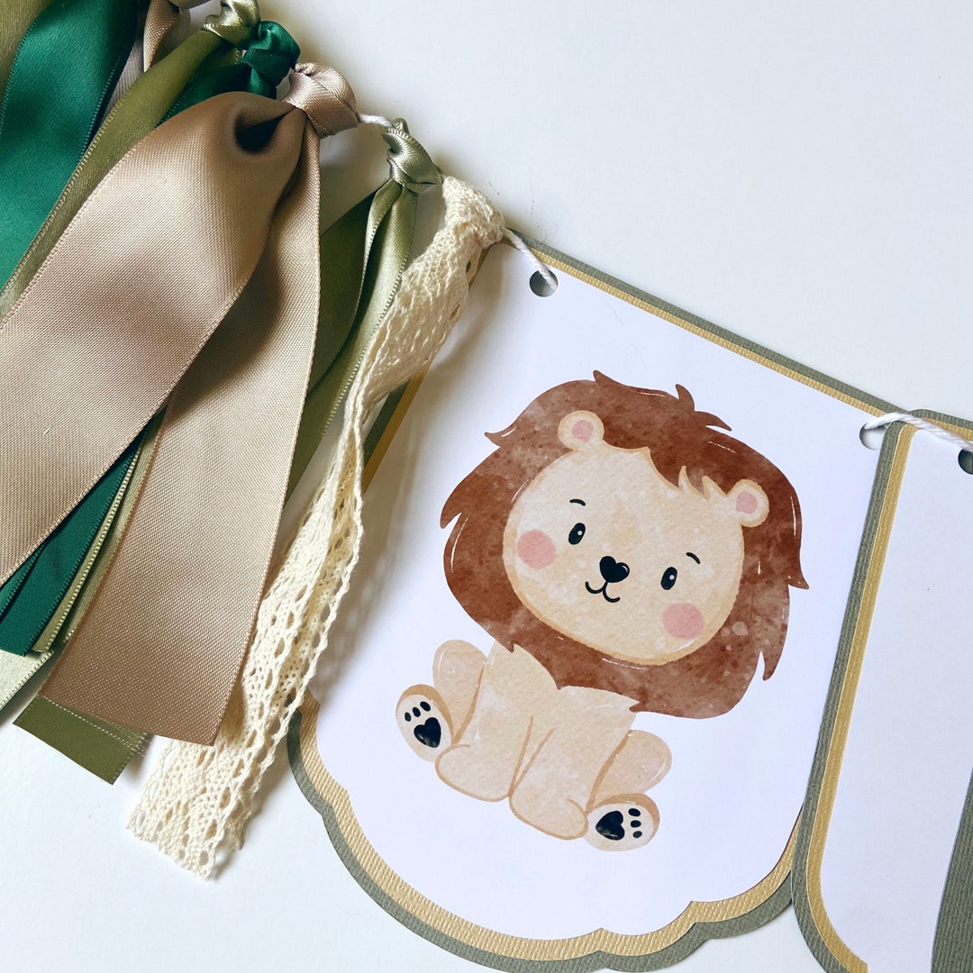 Safari 1st Birthday - Wild One 1st Birthday - Safari High Chair Banner ...