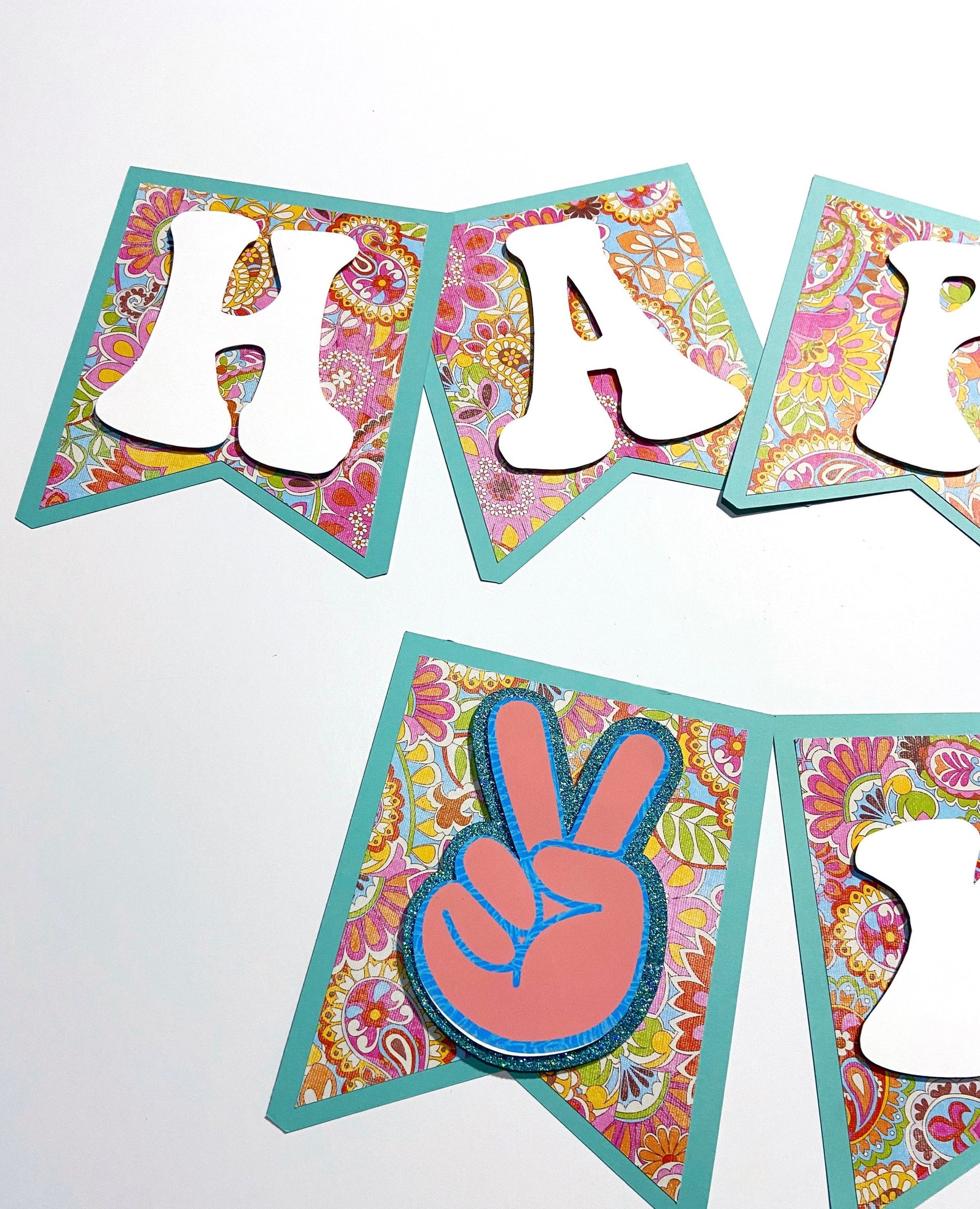 Hippie Birthday Party Hippie 2nd Birthday Banner Two - Etsy