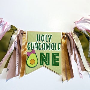 Holy Guacamole 1st Birthday - Avocado High Chair Banner - Avocado 1st ...