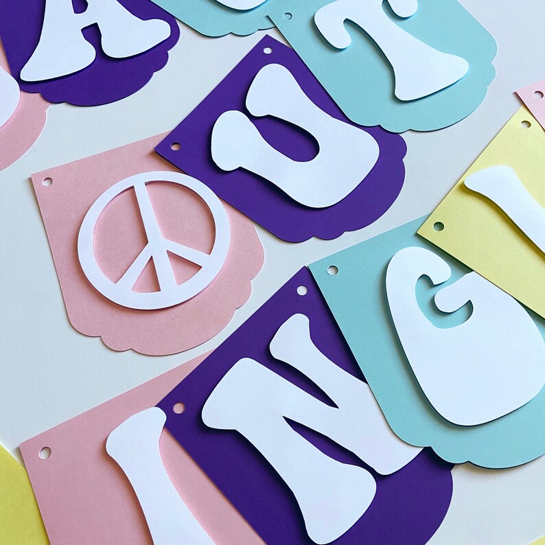 Peace Out Single Digits Birthday Hippie Party Hippie - Etsy