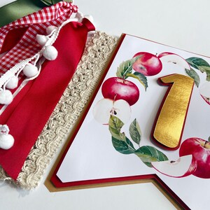 Apple of My Eye Birthday, Apple Themed Birthday, Apple Banner, Apple ...