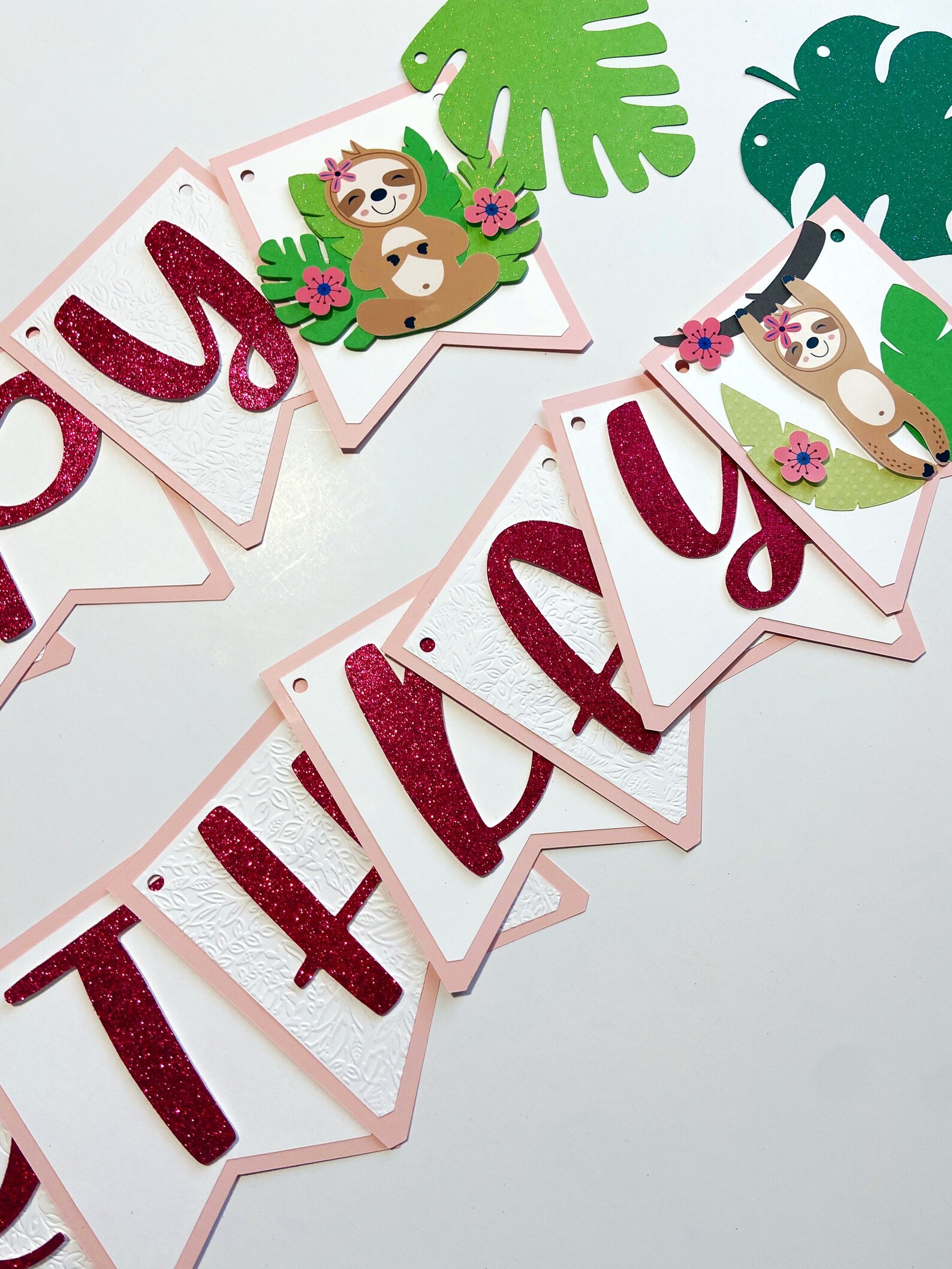 Sloth Themed Birthday Sloth Banner Sloth Party Decor - Etsy