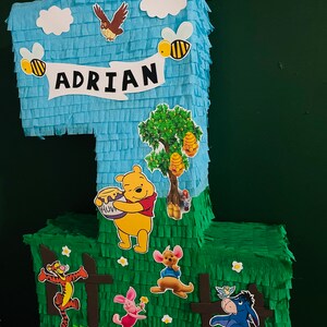 Inspired Number Winnie the Pooh Piñata - Etsy